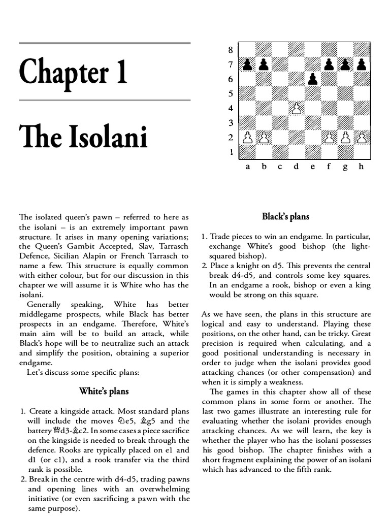 Understanding the Isolani Structure | PDF | Chess Openings ...