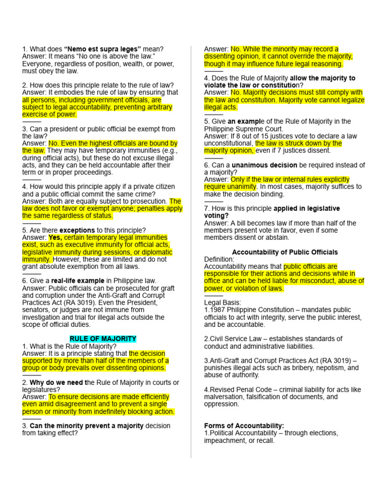 Consti Law Discussion | PDF | Separation Of Powers | United States Congress