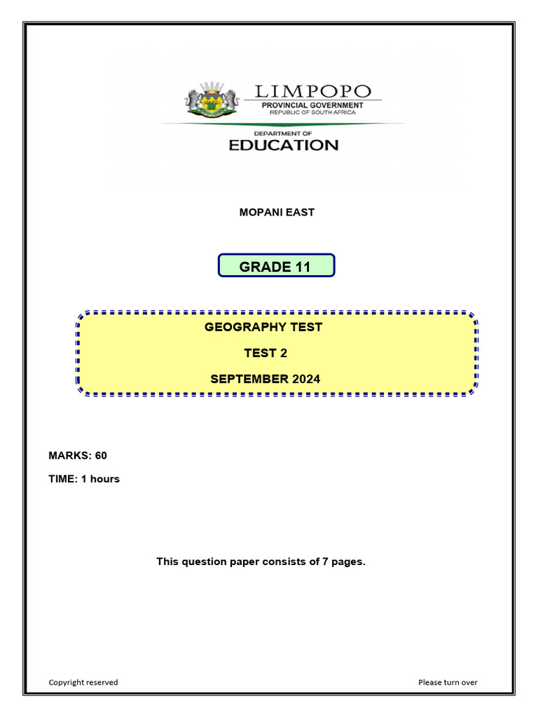 Grade 11 Geography: Globalization Test | PDF | Globalization | Economies