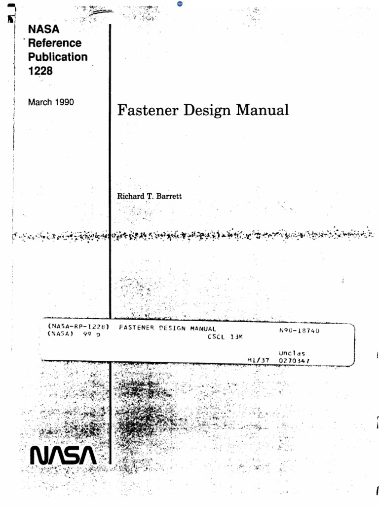 FASTENER MANUAL - NASA | PDF | Stainless Steel | Corrosion