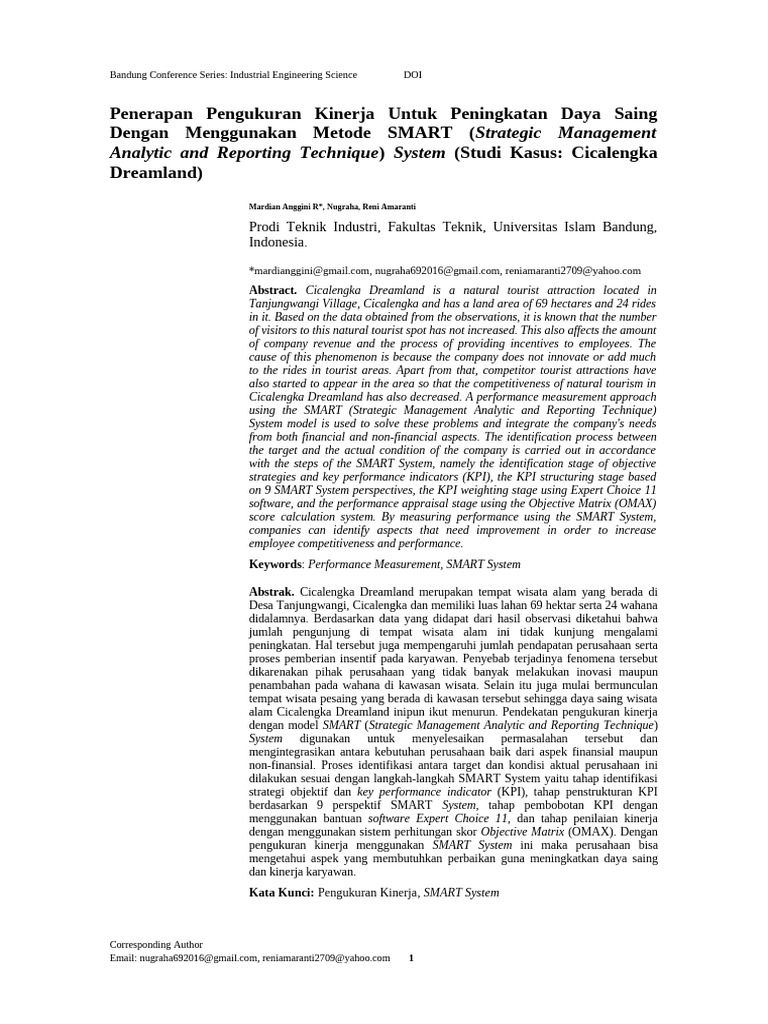 Jurnal Spesia SMART System by Mardian Anggini | PDF
