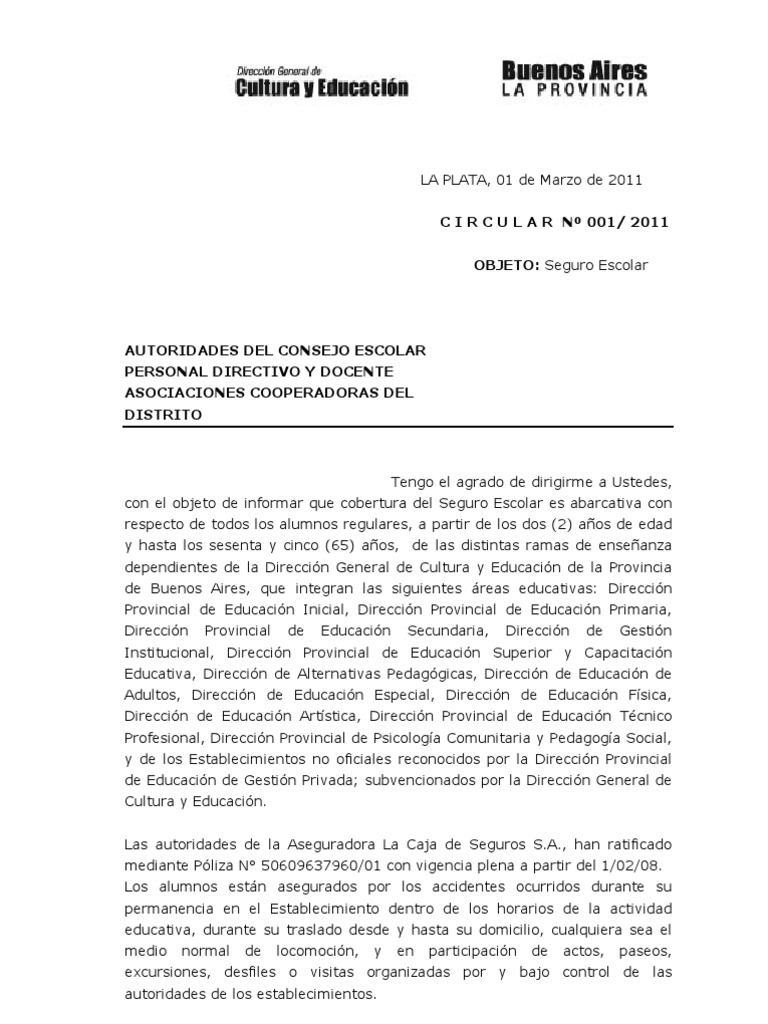 Seguro Escolar: Cobertura y Trámites | PDF | Póliza de seguros | Seguro