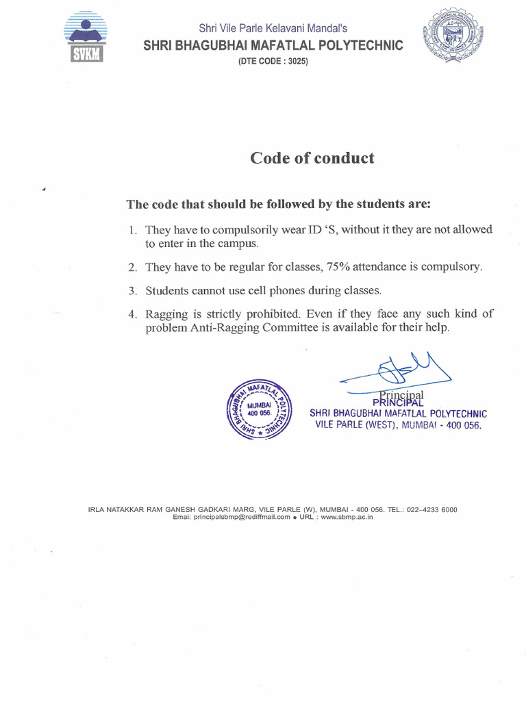 Code of Conduct | PDF
