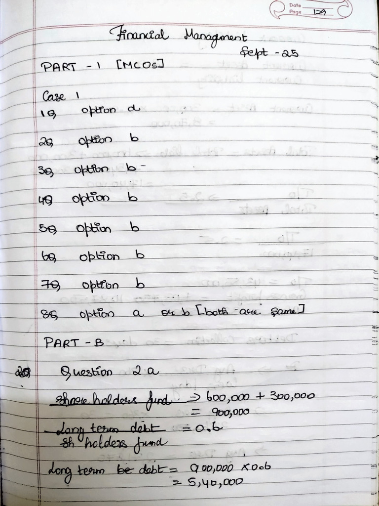 FM SM Mock | PDF