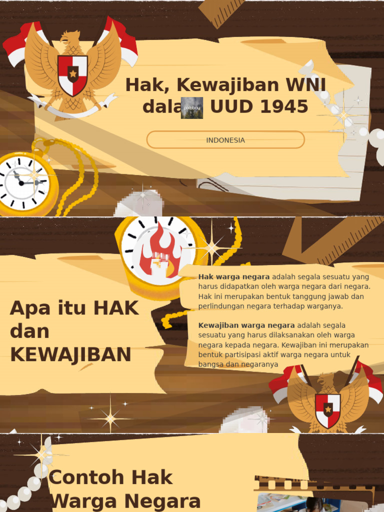Hak dan Kewajiban WNI dalam UUD 1945 | PDF