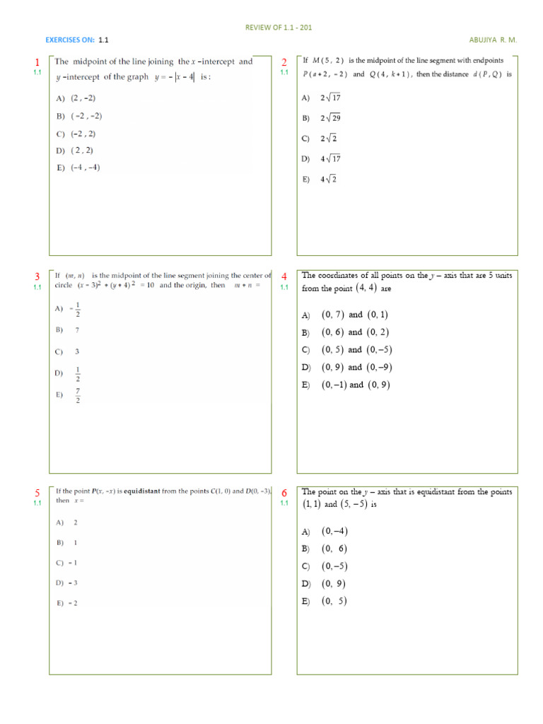 Exercises 1.1 | PDF