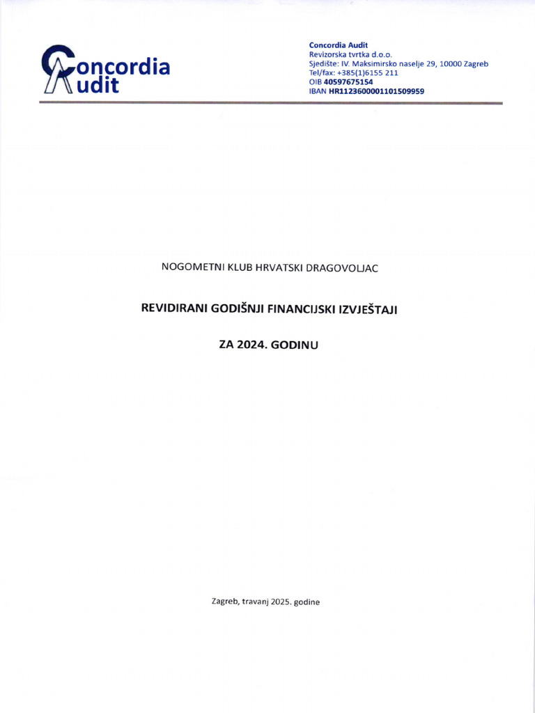 F.02 Godišnji Financijski Izvještaji Za 2024. Godinu | PDF