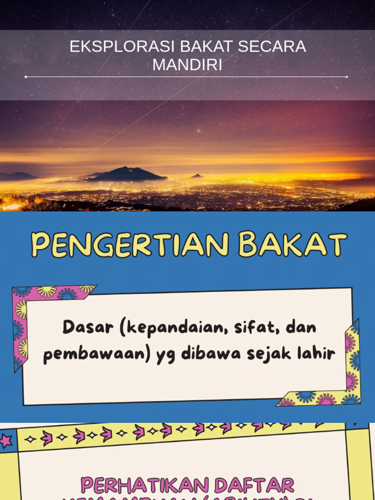 Jenis-Jenis Bakat dan Potensinya | PDF