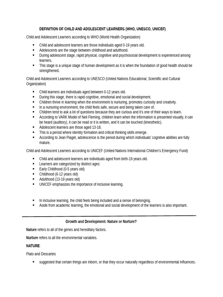 Understanding Child and Adolescent Learners | PDF | Intelligence ...