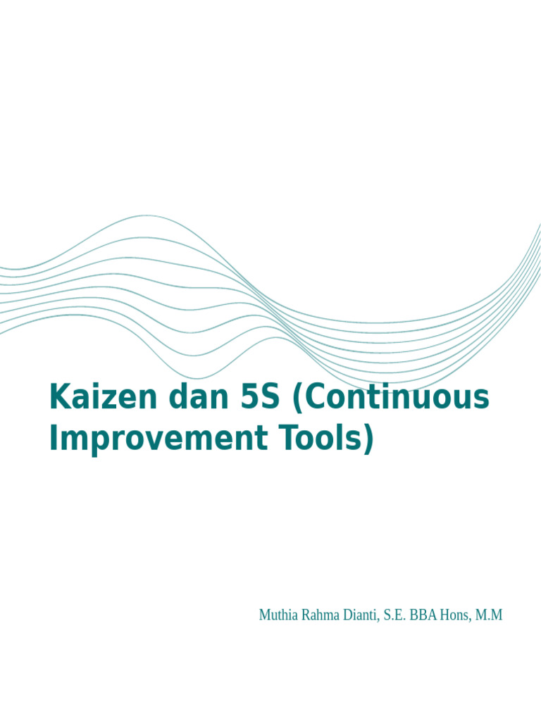 Kaizen Dan 5S Alat Peningkatan Berkelanjutan | PDF