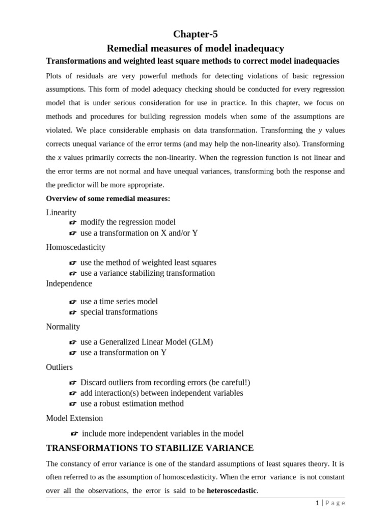 CH-5 Regression Analysis | PDF | Errors And Residuals | Linear Regression