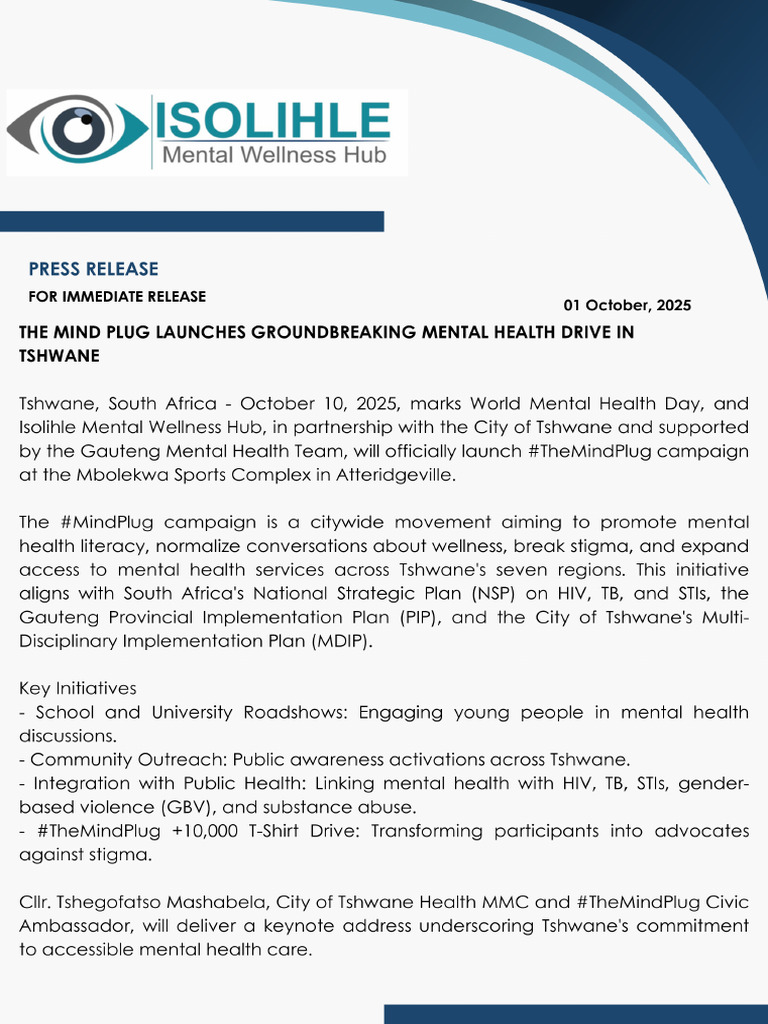 Press Release #Themindplug Launch | PDF