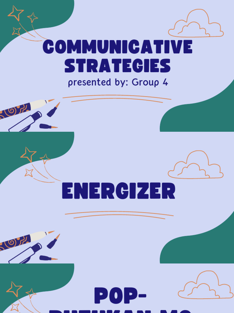 Communicative Strategies Overview | PDF