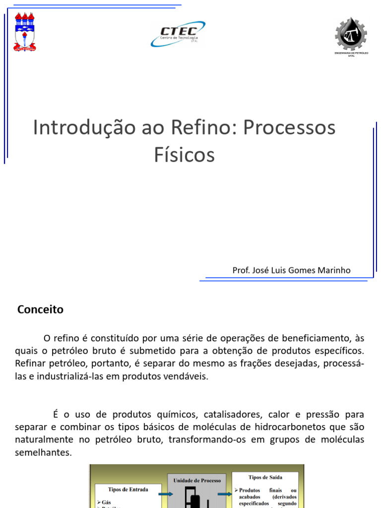Processos de Refino de Petróleo Explicados | PDF | Petróleo | Refinaria ...