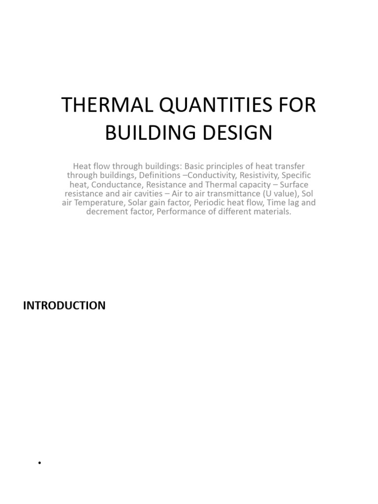 CBF 1 Module 4 Thermal Quantities | PDF | Heat Transfer | Heat