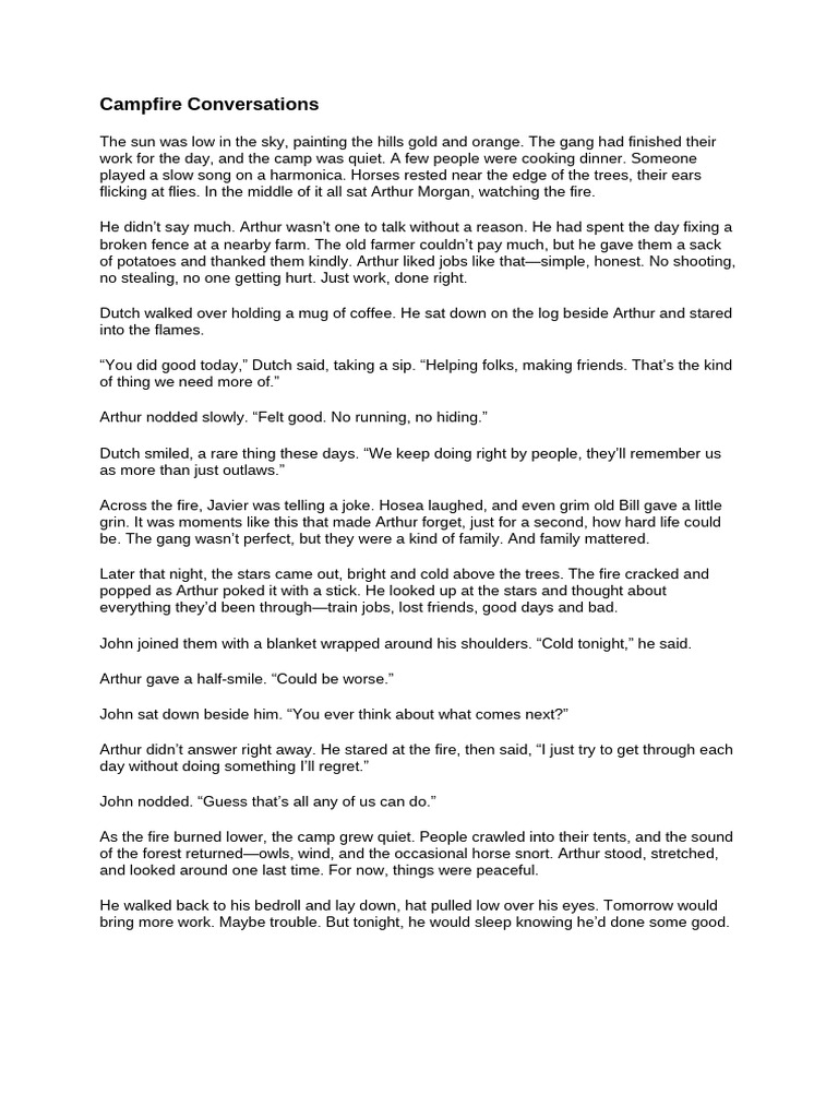 Campfire Conversations | PDF