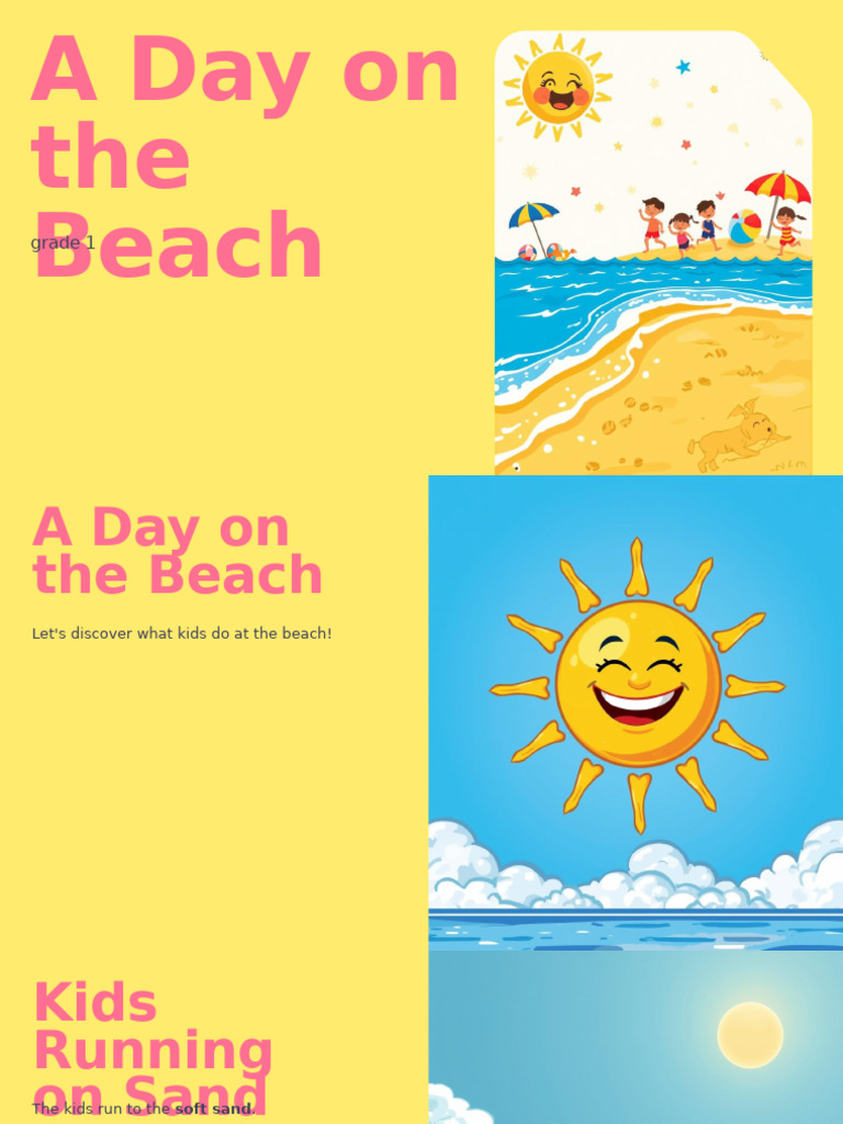 Presentation - A Day On The Beach | PDF