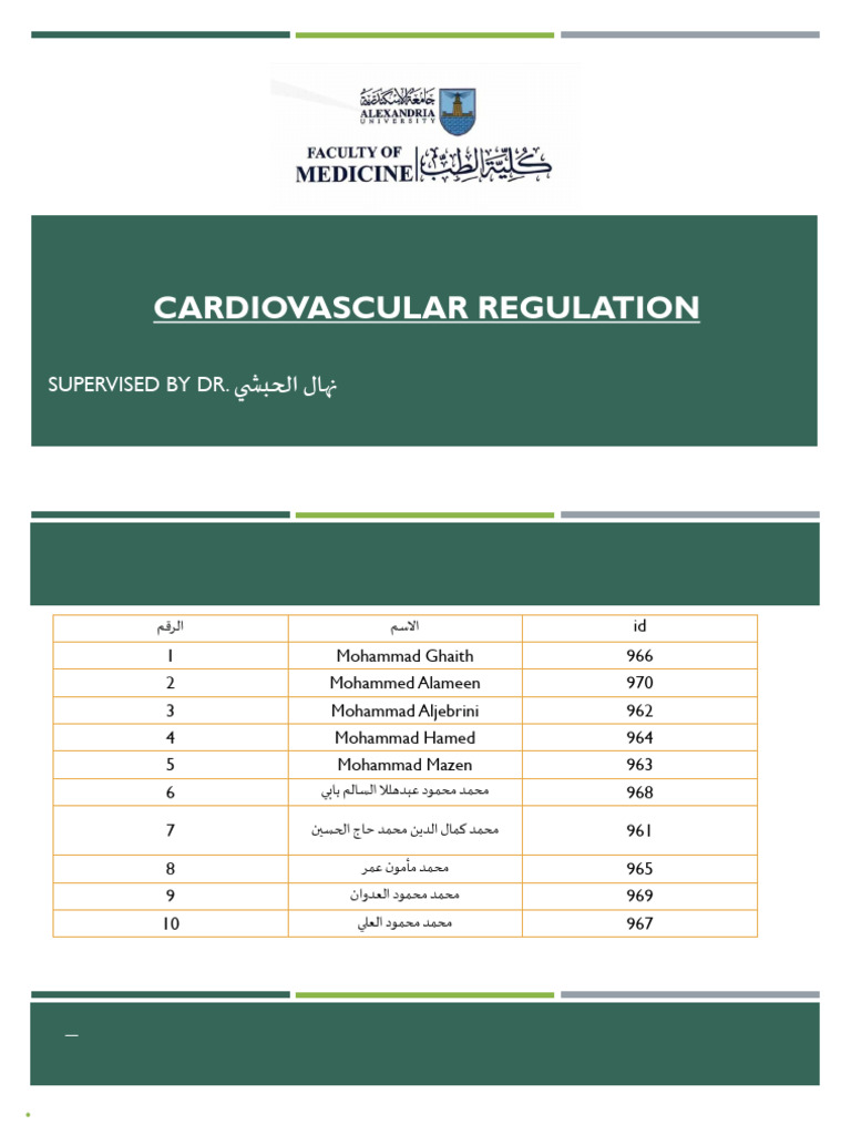 Cardiovascular Regulation | PDF | Vasodilation | Blood Vessel
