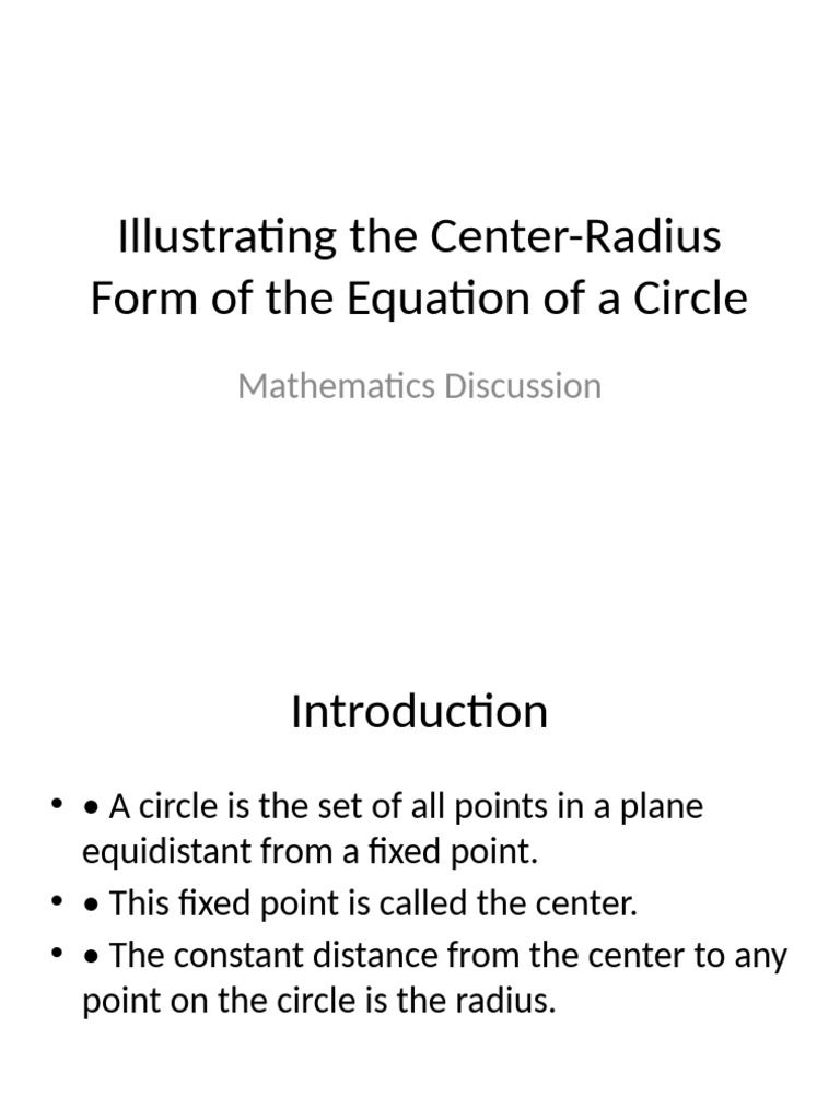Center Radius Circle (2) | PDF