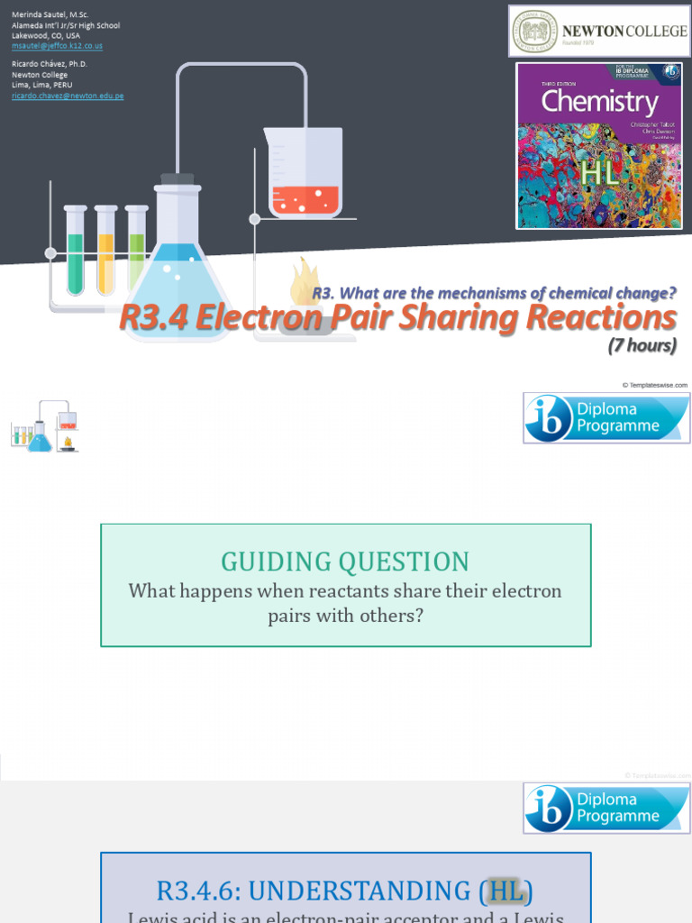 20B Ib Chemistry (HL) - R3.4 Electron Pair Sharing Reactions | PDF ...