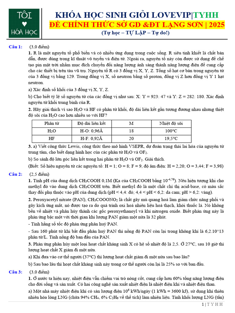6 de Chinh Thuc So GD DT Lang Son 2025 | PDF