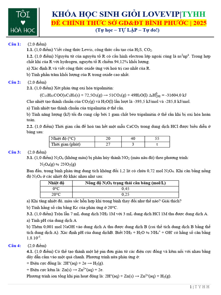 8 de Chinh Thuc So GD DT Binh Phuoc 2025 | PDF