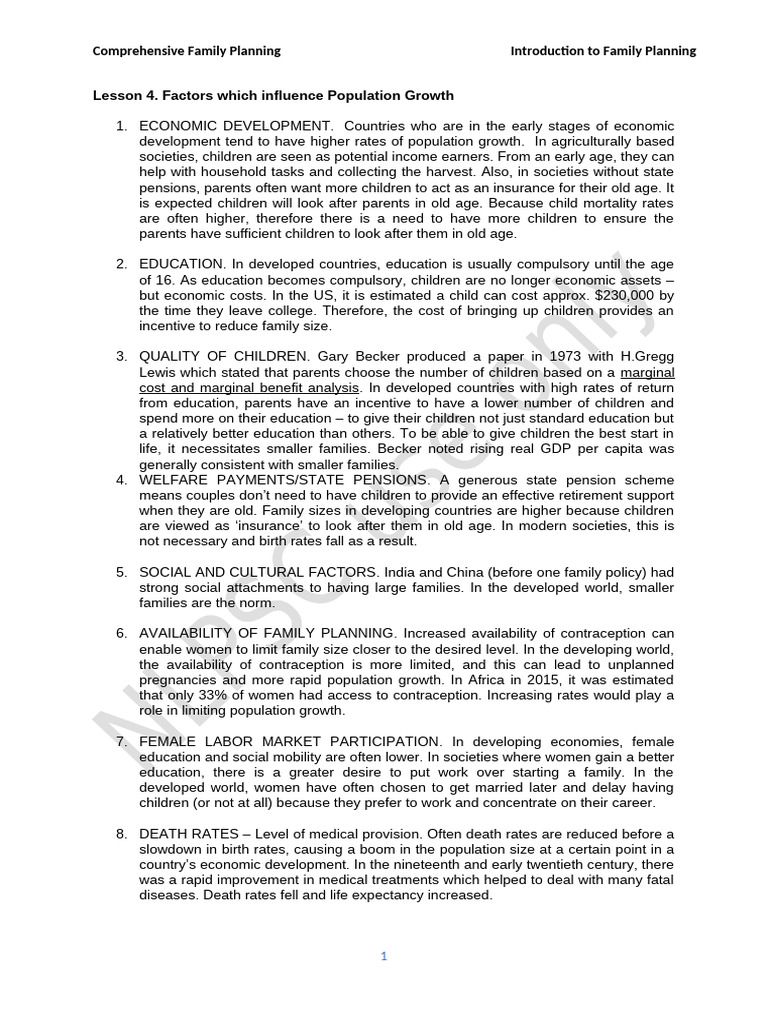 Comprehensive-Family Planning BSMidwifery 3 | PDF | Sexually ...