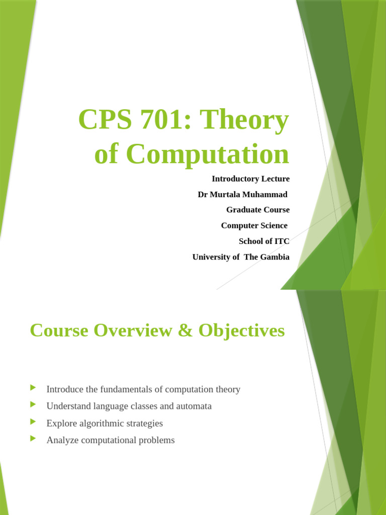 Theory of Computation Course Overview | PDF | Computational Complexity ...