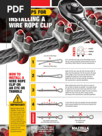 Wire Rope Clip Installation Guide | PDF