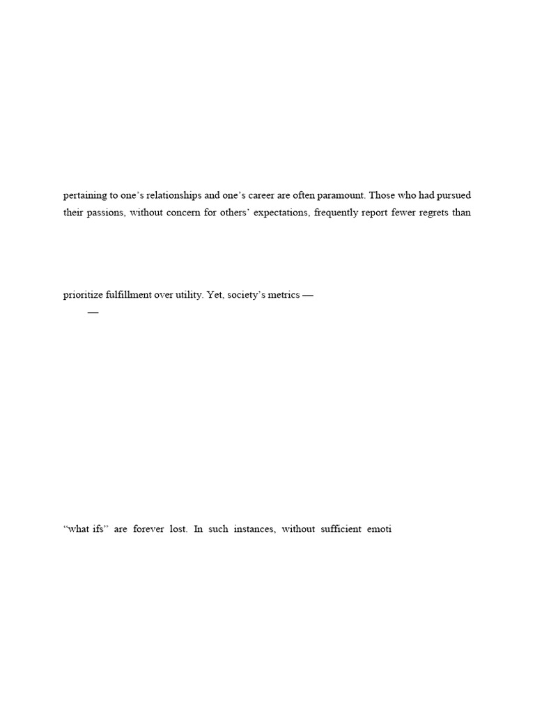 The Psychology Behind Regret and Decision | PDF | Psychology | Cognition