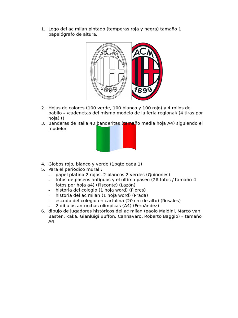 Logo Del Ac Milan Pintado | PDF