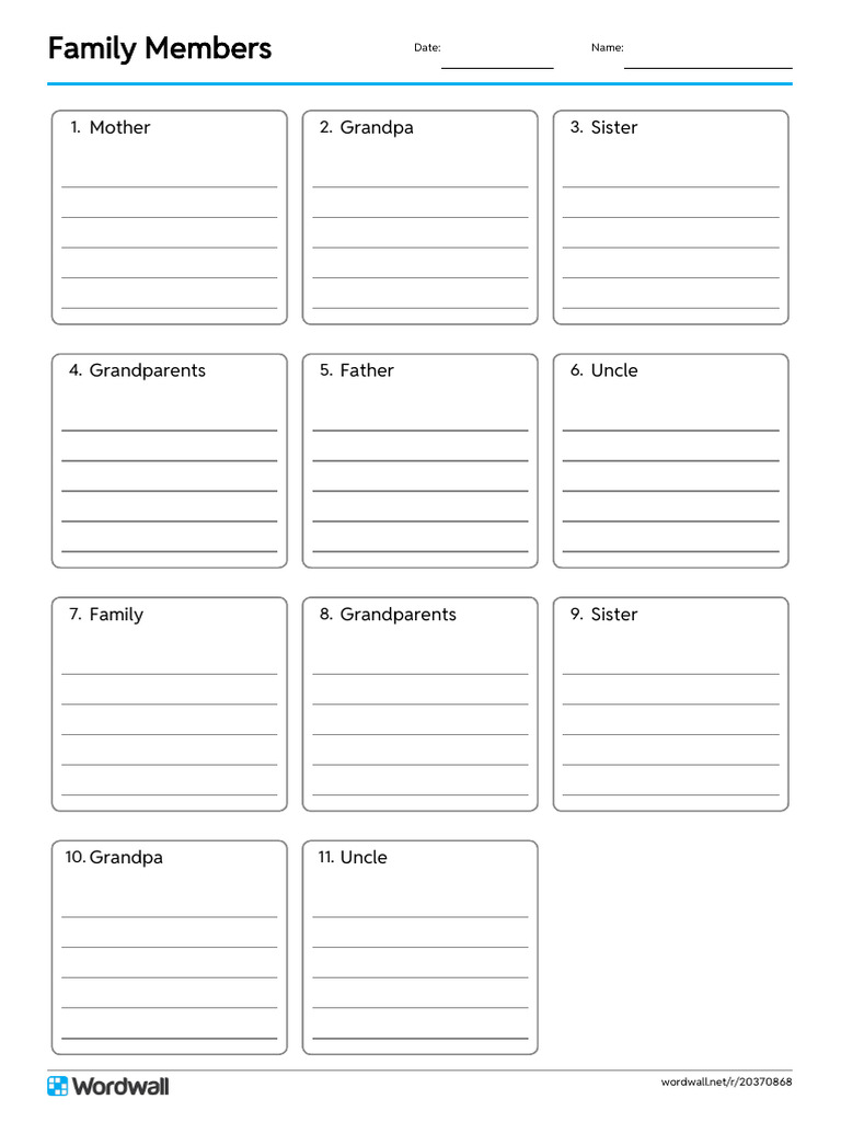 Family Member Hierarchy List | PDF