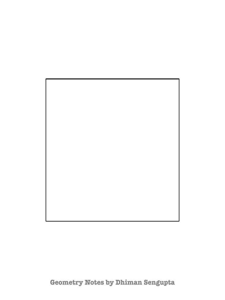 Geometry Notes by Dhiman Sengupta | PDF