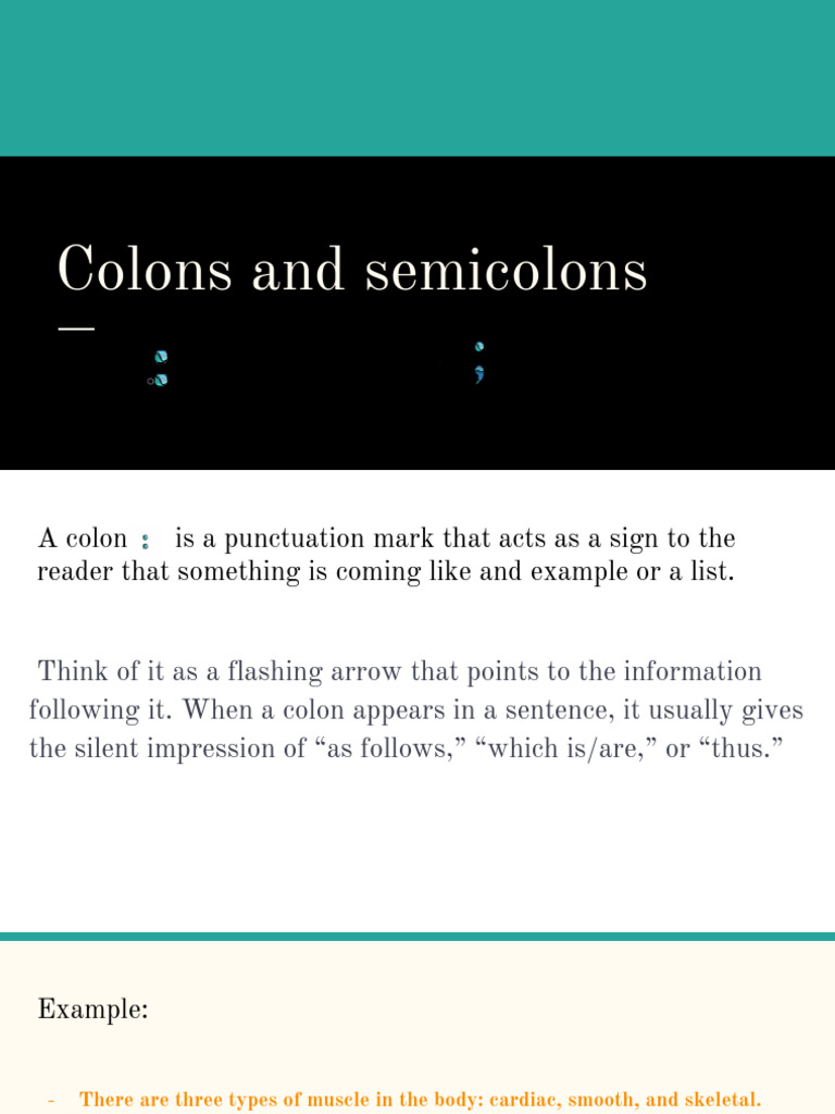 Colons and Semicolons - 2025 - 10 - 16T15 - 33 - 01 - 741Z | PDF ...