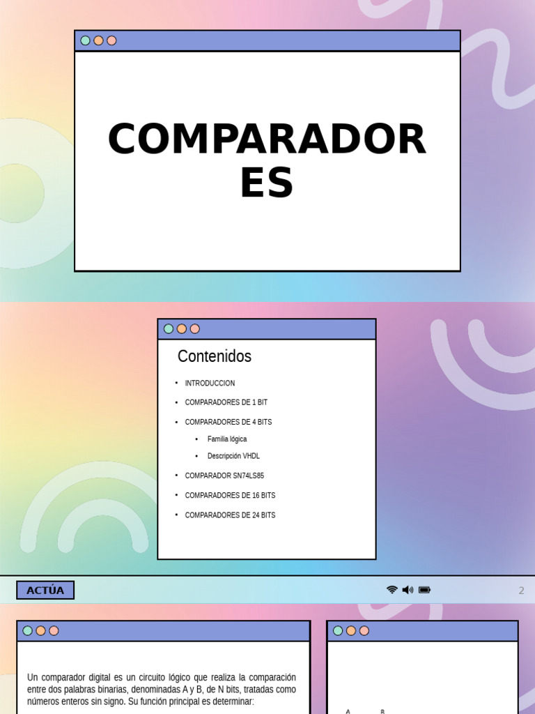 Comparadores Digitales: VHDL y Tipos | PDF | Poco | Arquitectura de ...
