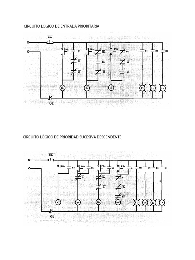 Diagramas de Lógica Cableada Prioritarios | PDF