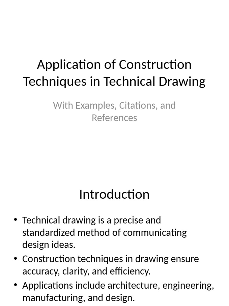 Application of Construction Techniques | PDF | Technical Drawing | Geometry