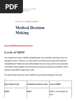 2023 Medical Decision Making Chart | PDF | Health Care | Medicine