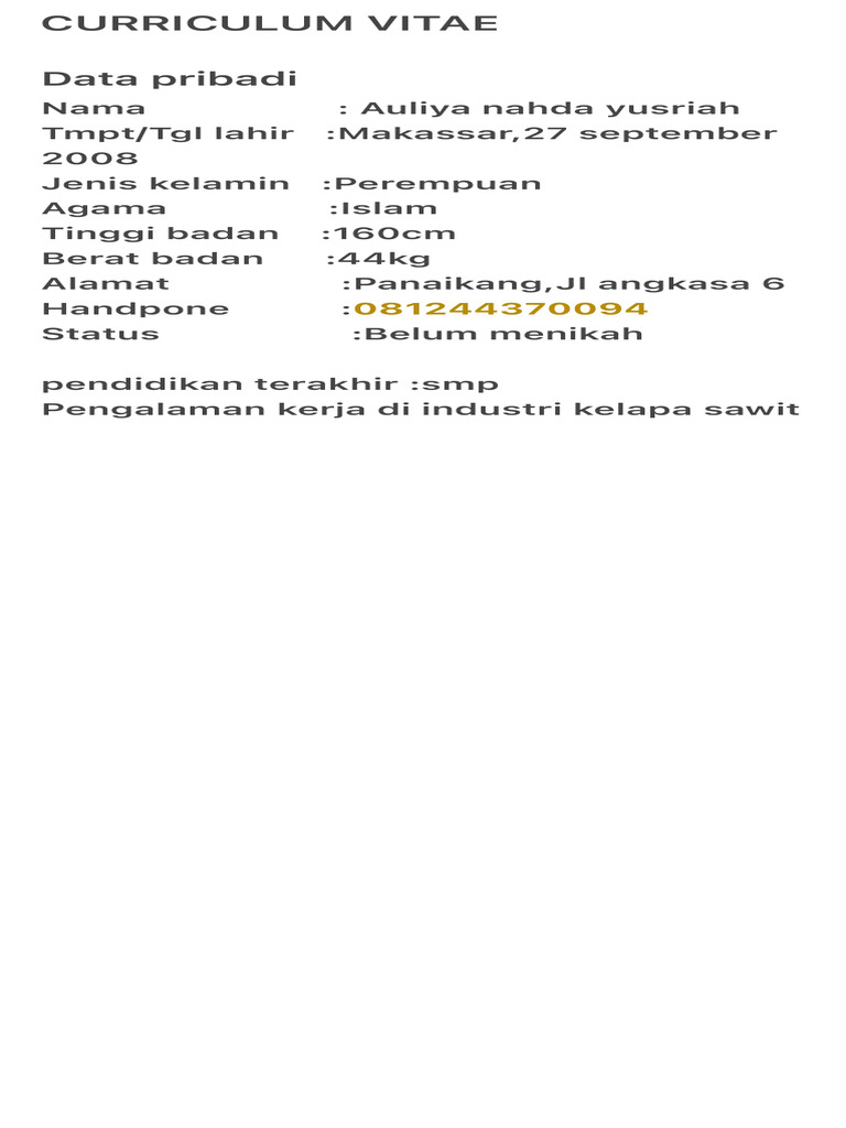 Curriculum Vitae | PDF