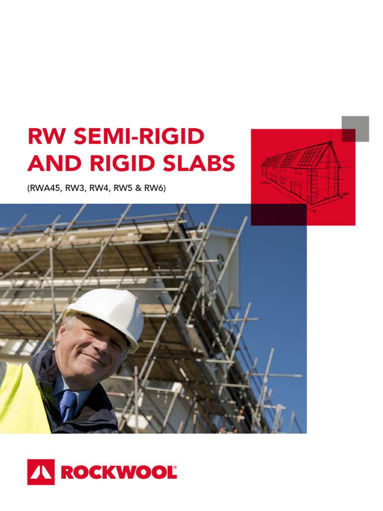 ROCKWOOL RW Semi-Rigid & Rigid Slabs | PDF | Wall | Drywall