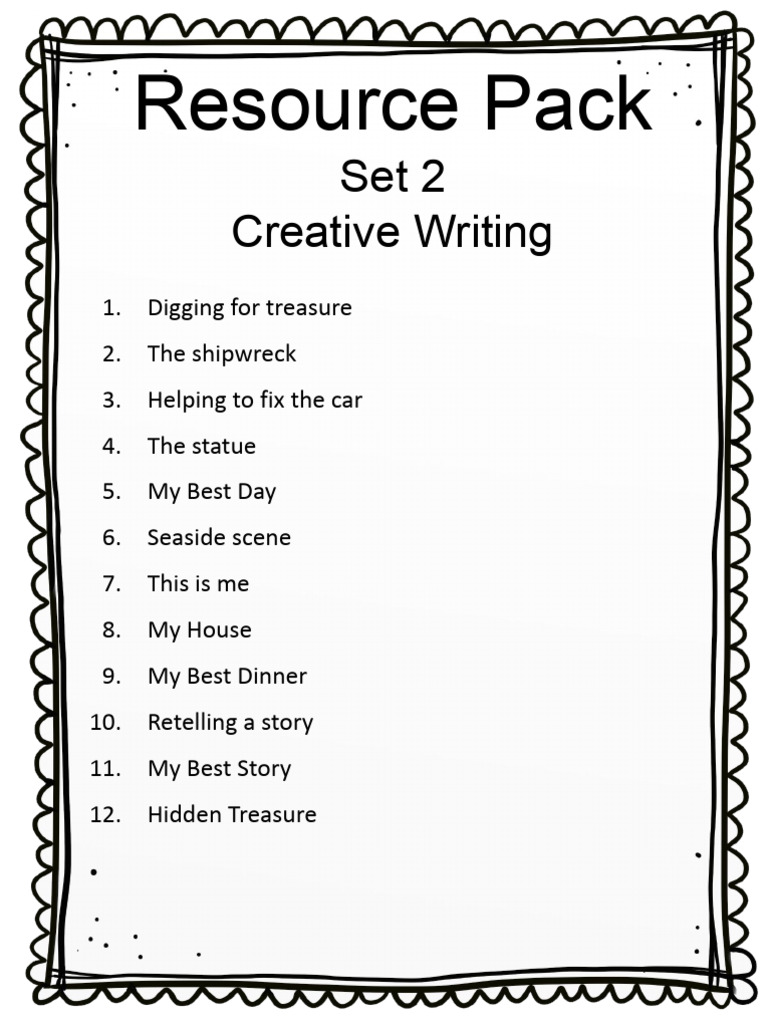 Creative Writing Resource Pack 2 | PDF