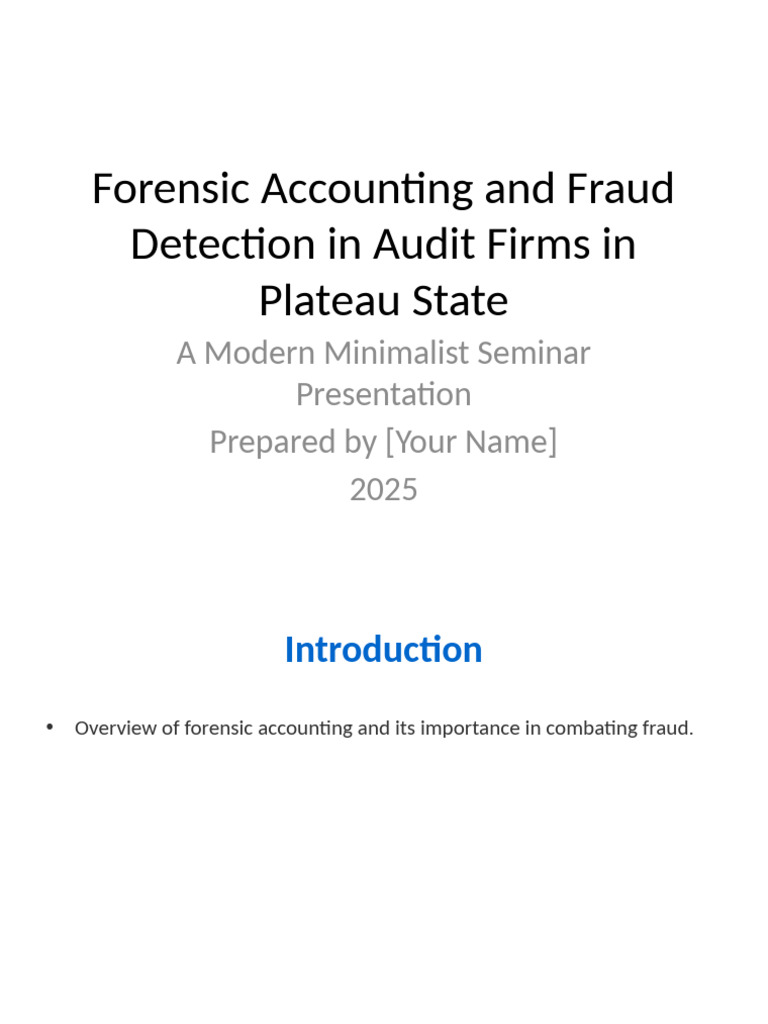 Forensic Accounting & Fraud Detection Insights | PDF | Audit | Forensic ...