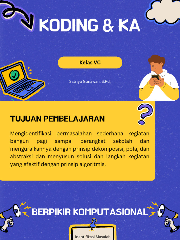 Presentation Koding & Ka Fase C Berpikir Komputasional | PDF