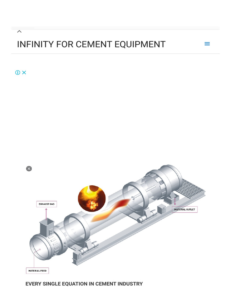 Every Single Equation in Cement Industry - Infinity For Cement ...