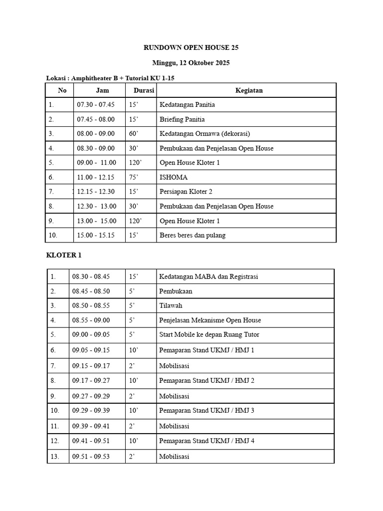 Rundown Open House 25 | PDF