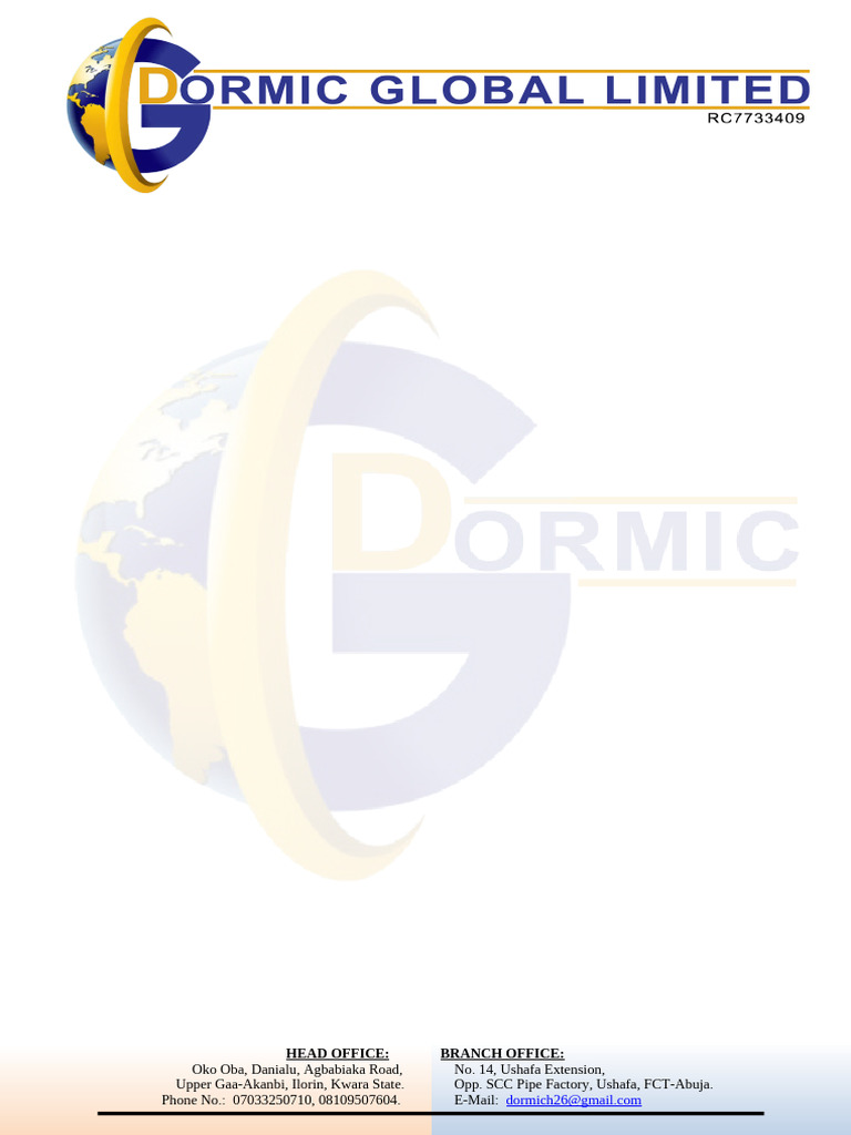Dormic Letterhead | PDF
