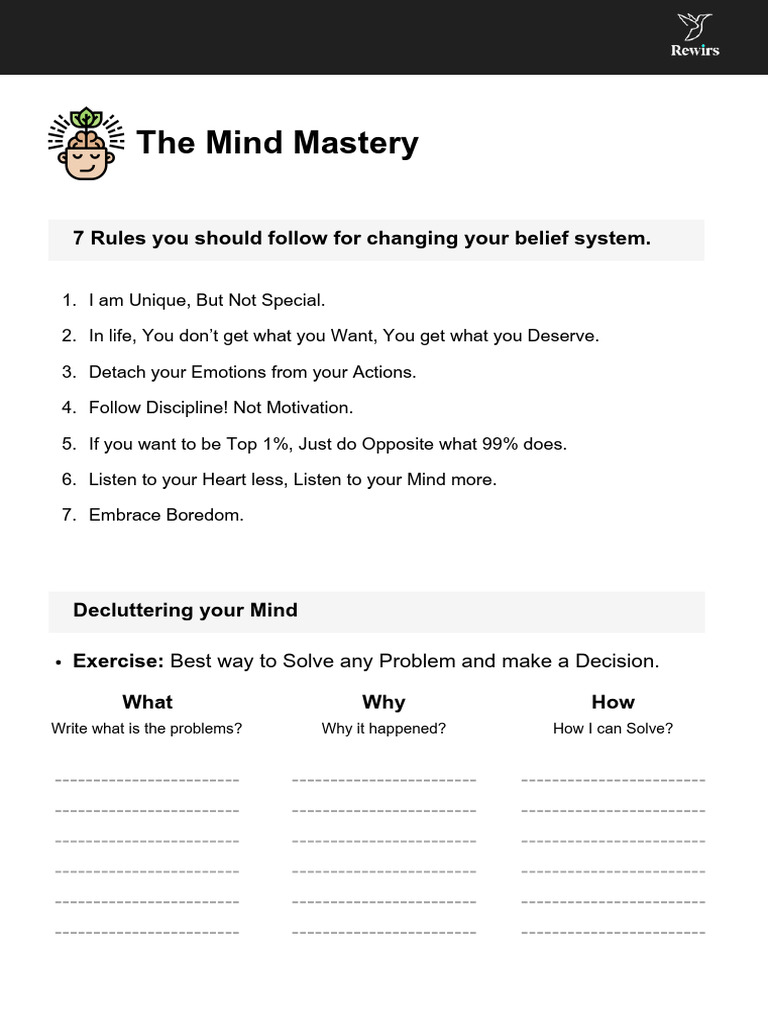 Mind Mastery | PDF
