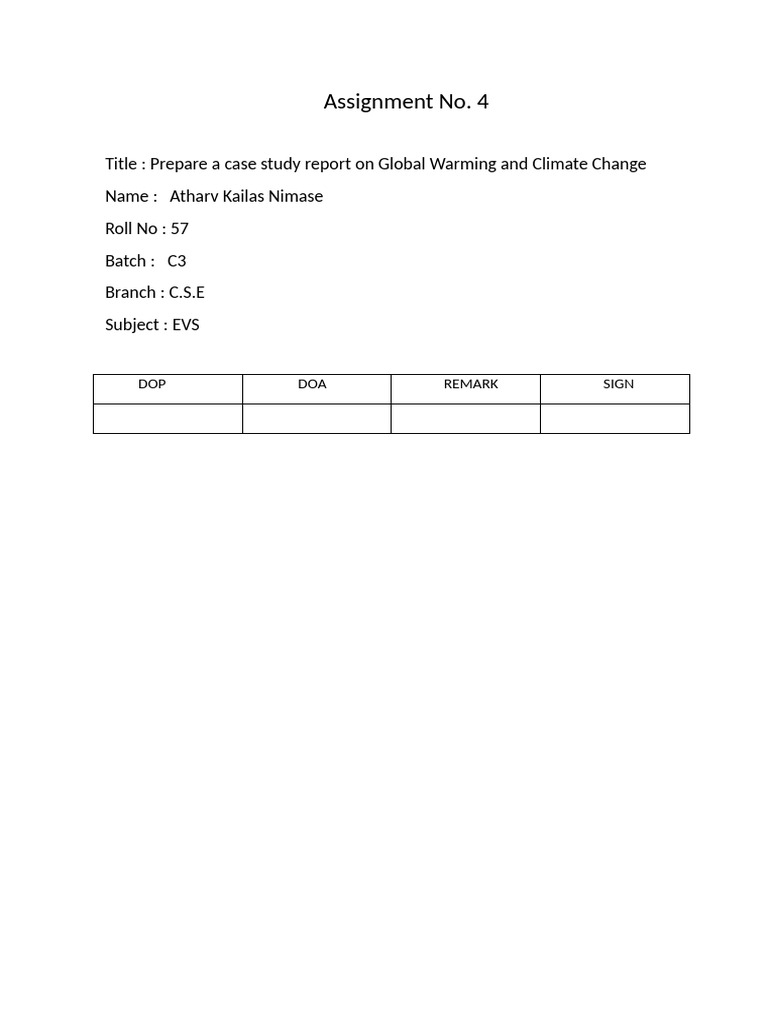 Cover Page EVS Assi.4 | PDF
