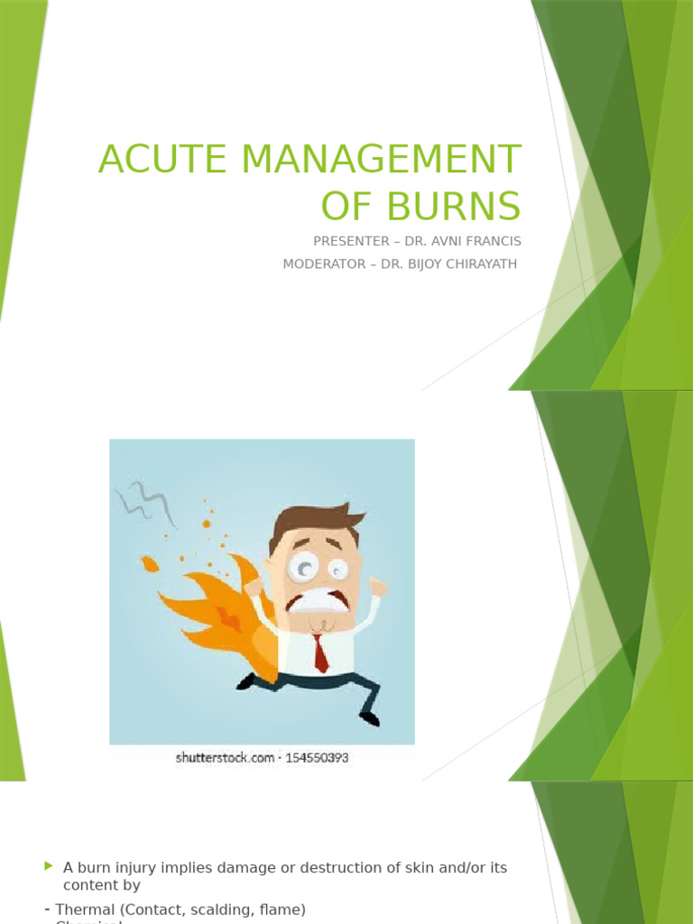 Acute Management of Burns | PDF | Burn | Anesthesia