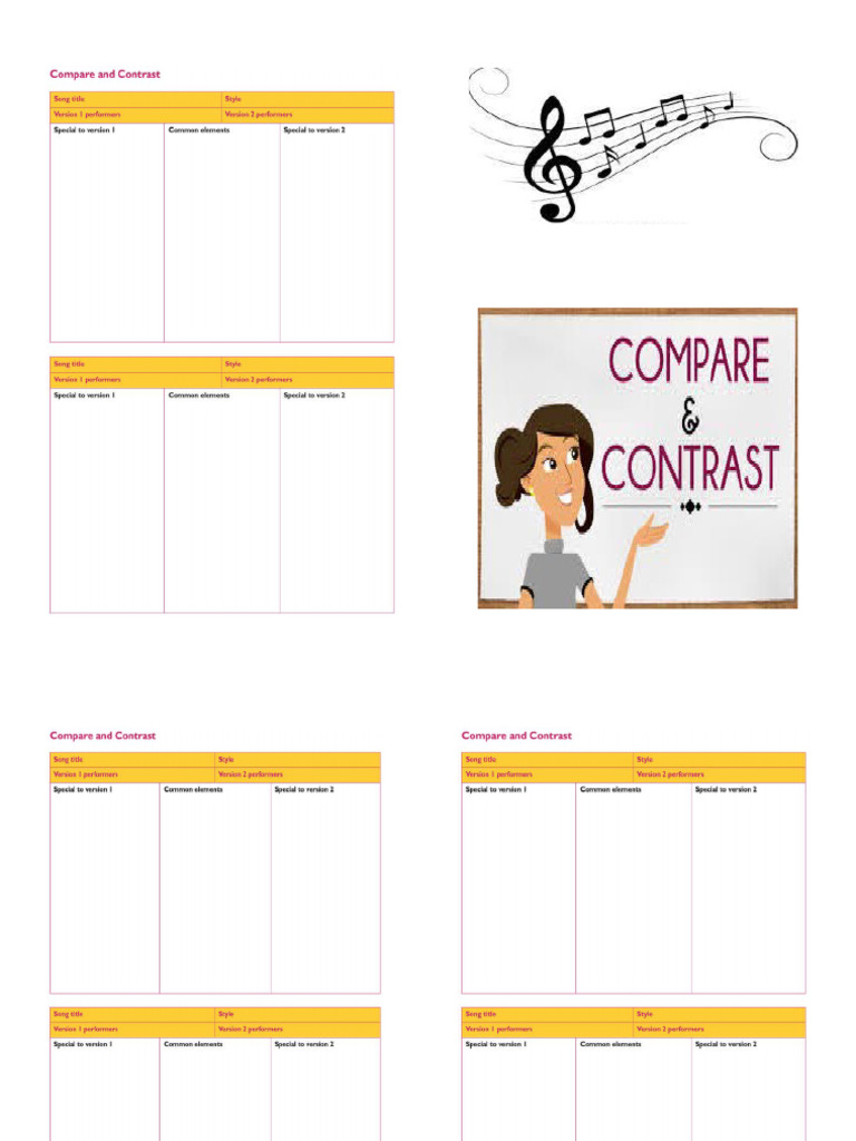 Compare & Comtrast Booklet | PDF